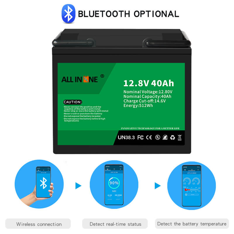 Náhradní lithium -iontová baterie 12,8 V 40 Ah LiFePO4, lithium ... Náhradní lithium -iontová baterie 12,8 V 40 Ah LiFePO4, lithium ...